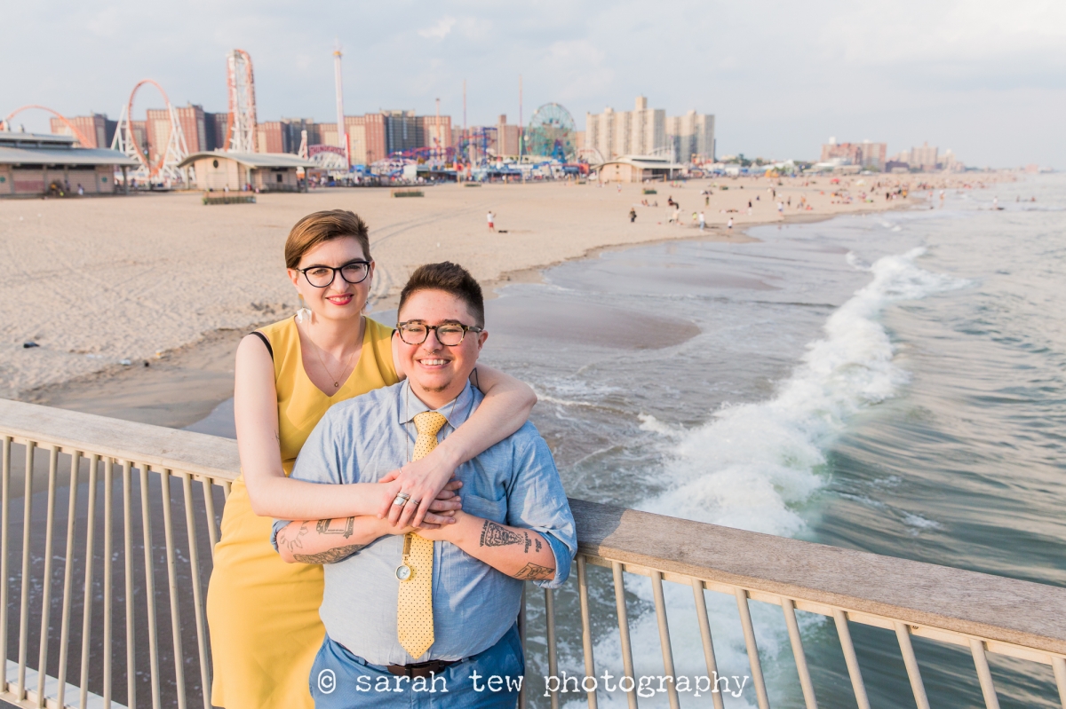 Alicia & Carson’s Engagement Portraits at Coney Island | sarah tew ...